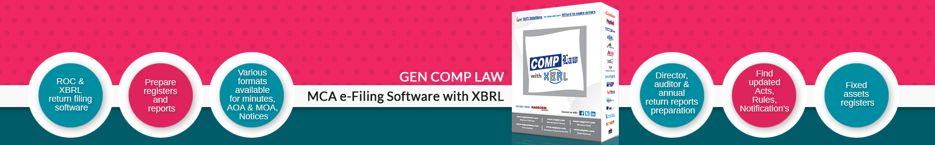 Gen CompLaw ROC Software for Filing MCA V3 e-Forms